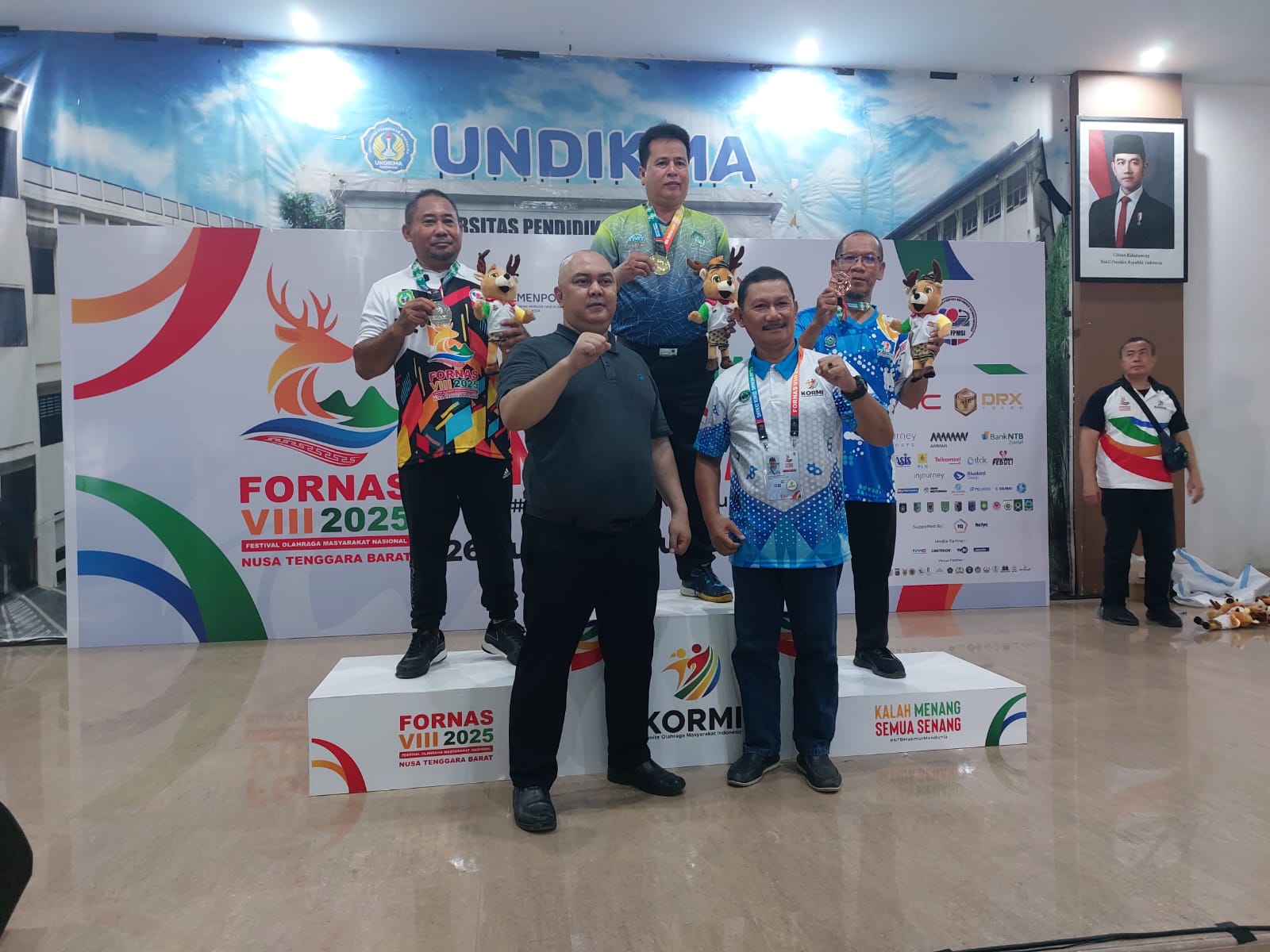 Raih Medali Perak FPMSI Pingpong Malut di Ajang FORNAS VIII NTB 2025 - Sijege.id